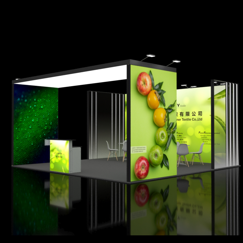 Eco-friendly Fashion Design Presentation Booth Setup System 6*6m from ...