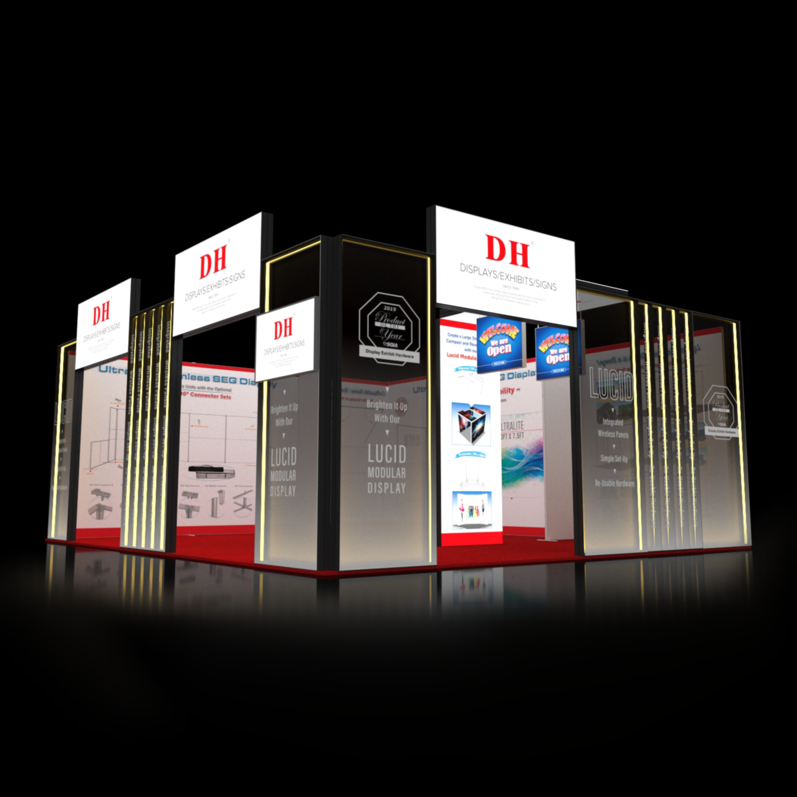 Environmental Friendly Fashion Design Exhibition Booth Setup System 6 ...