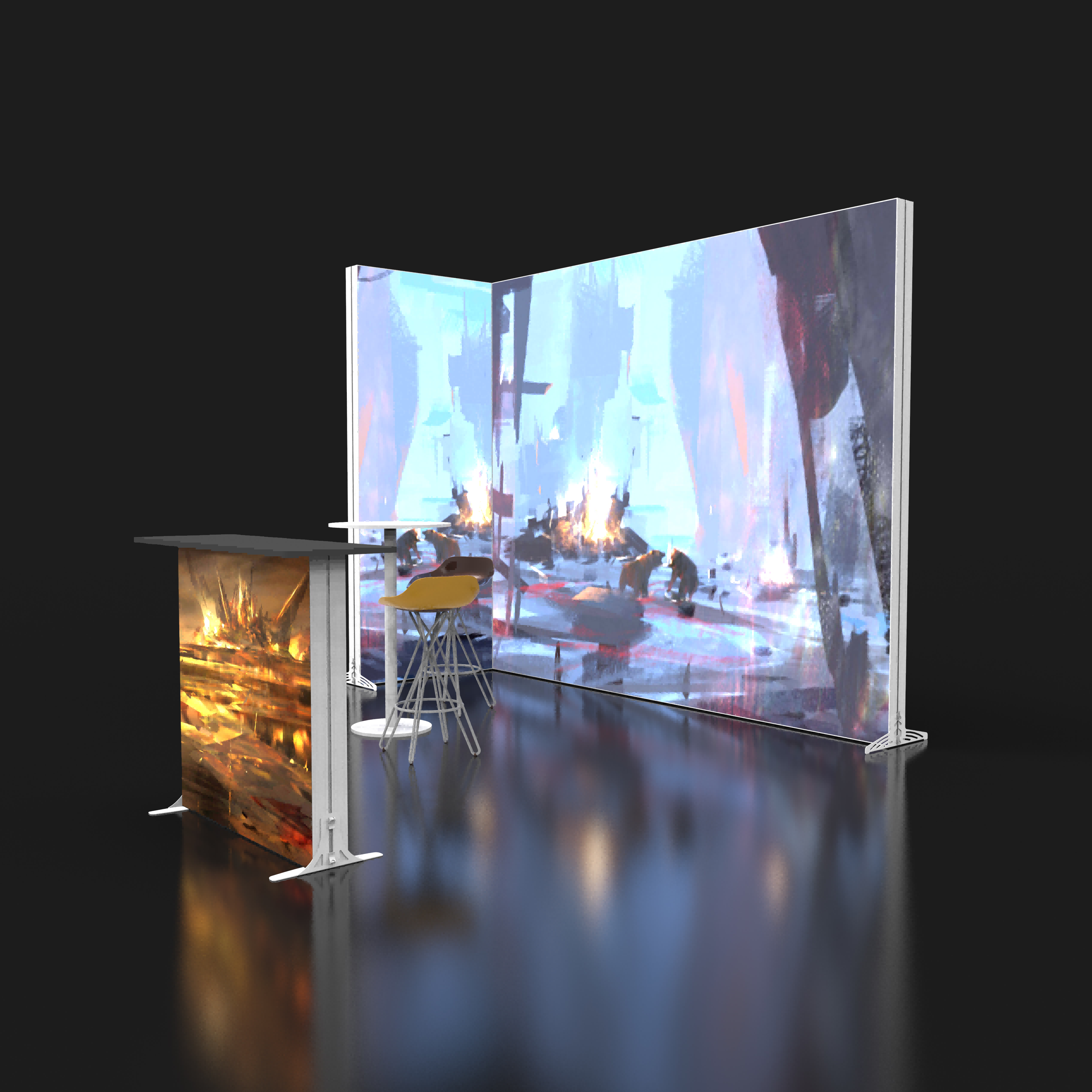 High Effeciency Advertising Environmental Friendly Booth Setup System 1 ...