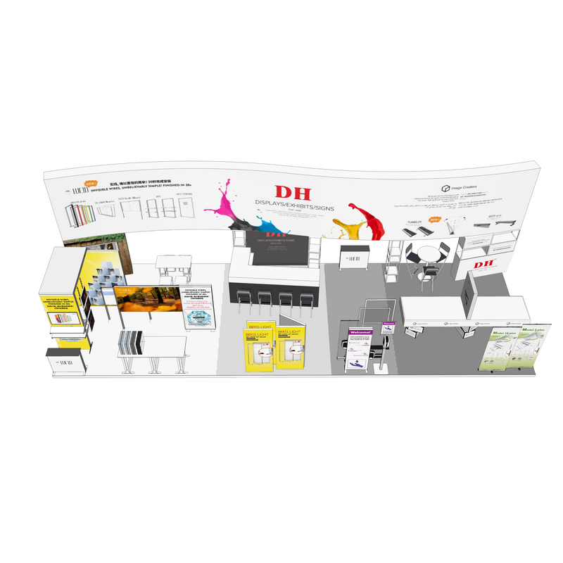 Optional Sizes Easy To Dismantle Event Booth Set-up System from China ...