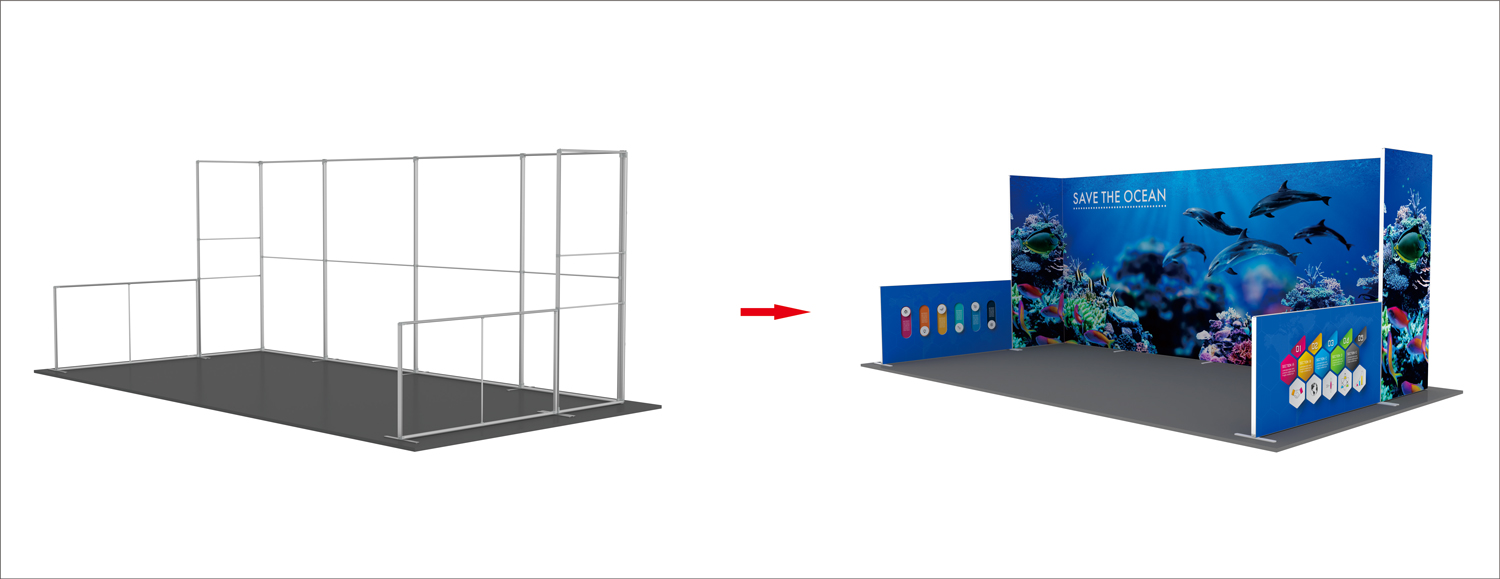 Advertising Portable Aluminum Foldable display Stand from China ...