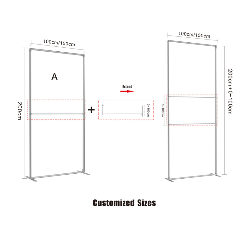 Advertising Portable Aluminum Foldable display Stand from China ...