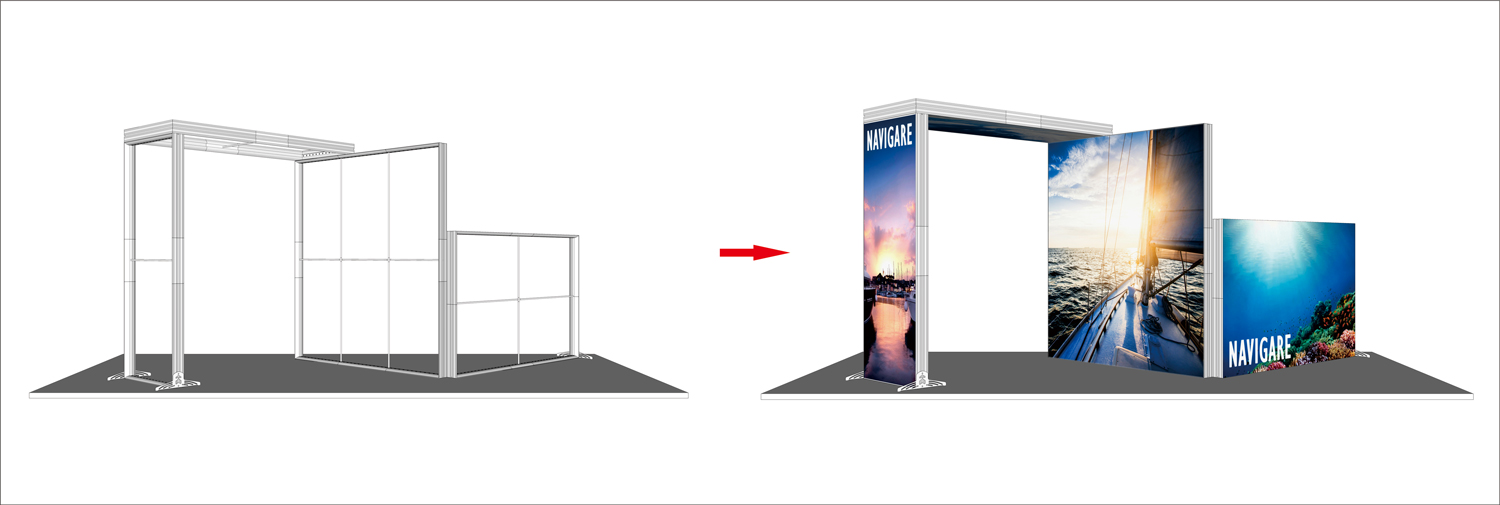 Advertising Portable Aluminum Foldable display Stand from China ...